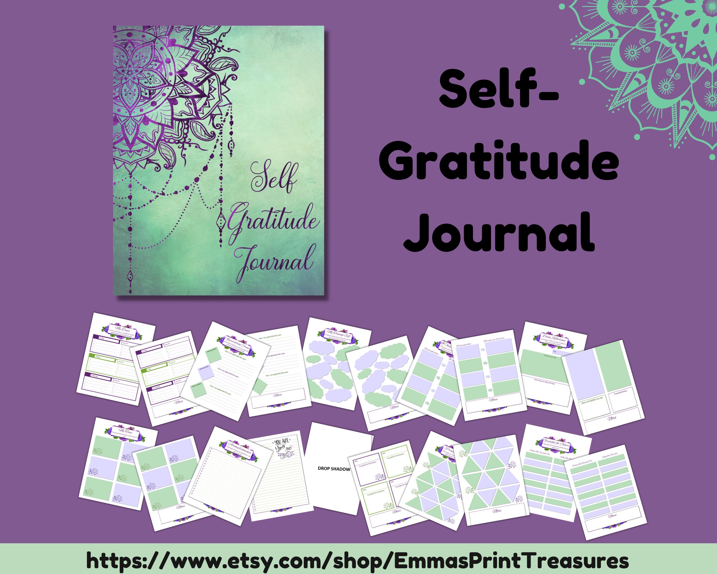 Self-gratitude Journal 25 Unique and Fun Pages to Explore and Realize ...
