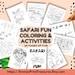 Safari Coloring & Activities - 20 Fun Pages| Every Page is Colorable ...