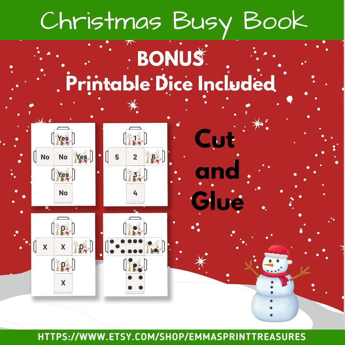 Christmas Busy Book14 Pages Perfect for Home School on the - Etsy