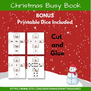 Christmas Busy Book|14 Pages| Perfect for Home School, on the Road or ...