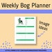 Printable Weekly Blog Planner Pages 5 Colors One for Each Week Blog ...