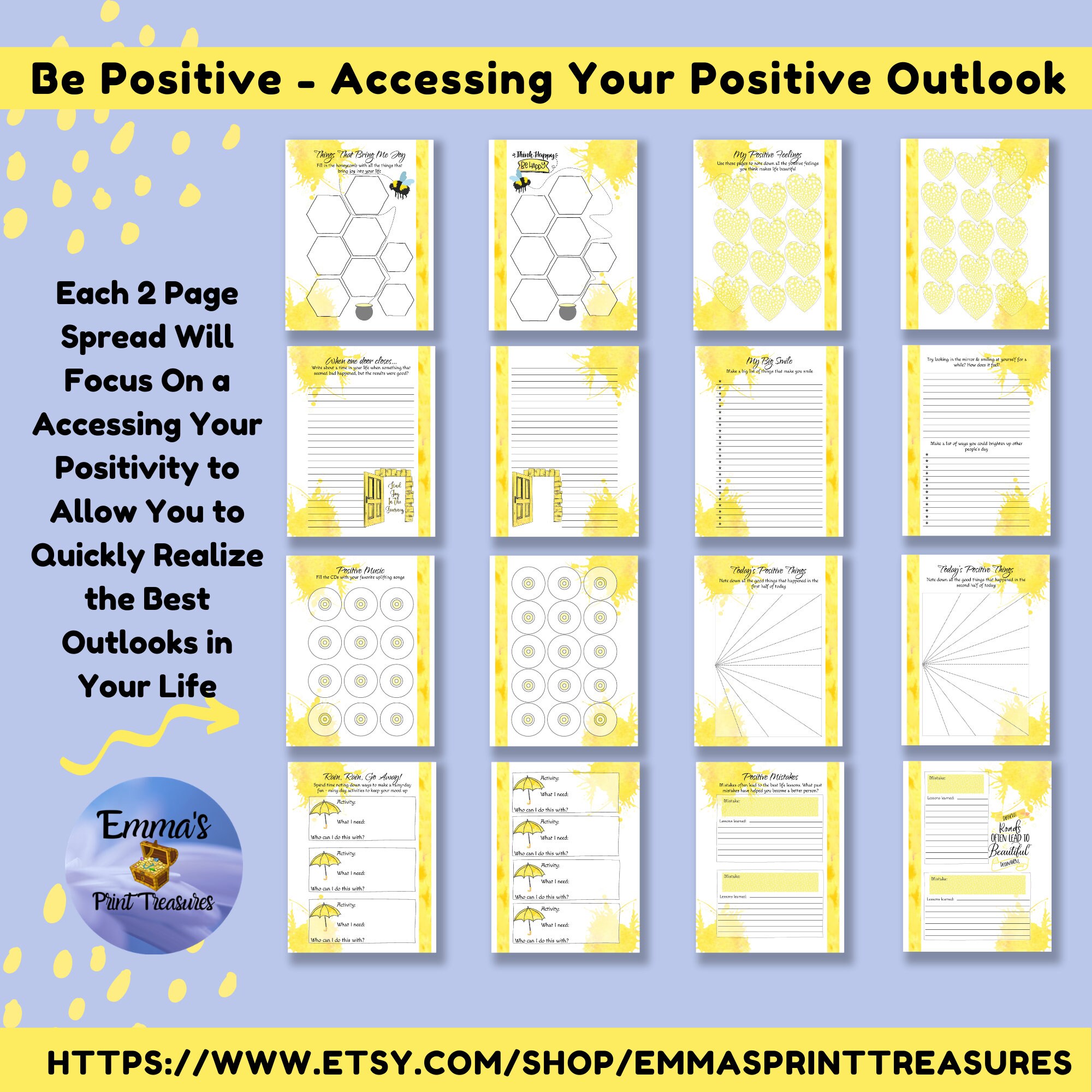 Be Positive Accessing Your Positive Outlook Journal| 27 Unique and Fun ...