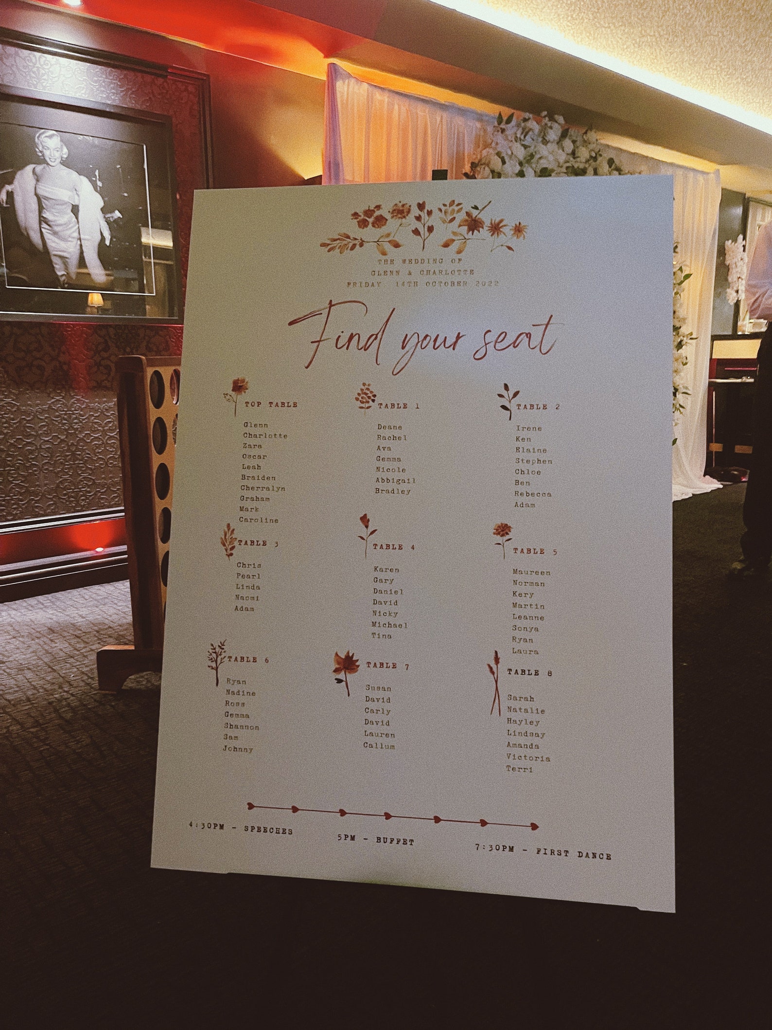 Digital Wedding Table Plan Digital Wedding Table Plan - Etsy