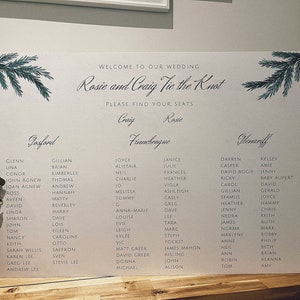 Digital Wedding Table Plan, Digital Wedding Table Plan, Wedding ...