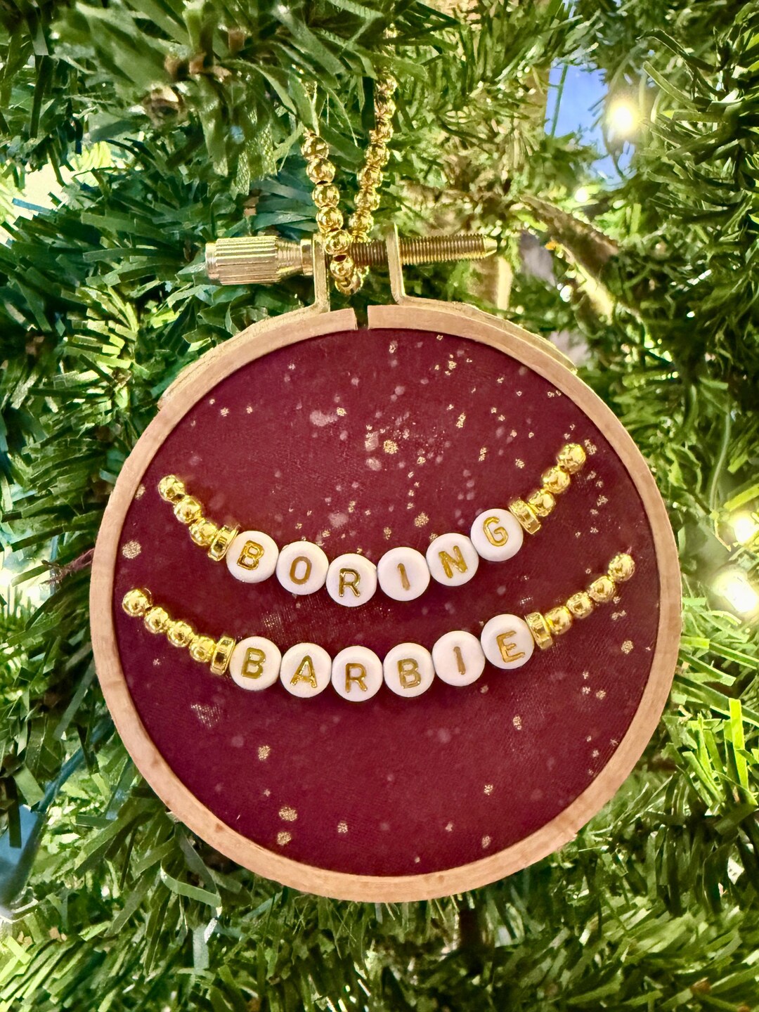 TS "boring Barbie" Friendship Bracelet Ornament - Etsy