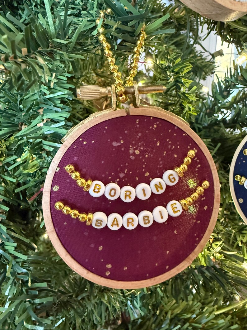 TS "boring Barbie" Friendship Bracelet Ornament - Etsy