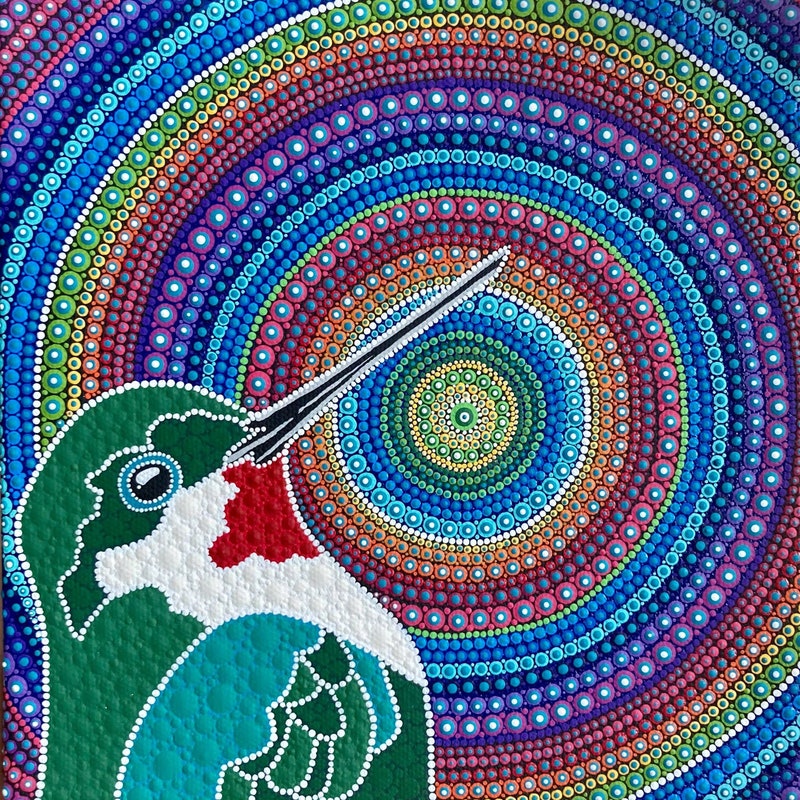 Painted Hummingbird - Etsy