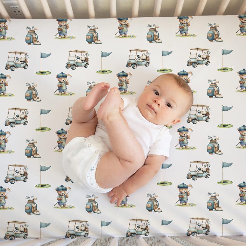 Vintage Bear Crib Sheet - Etsy