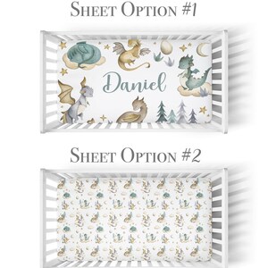 Dragon Crib Bedding Set, Dragon Nursery, Personalized Dragon Blanket ...