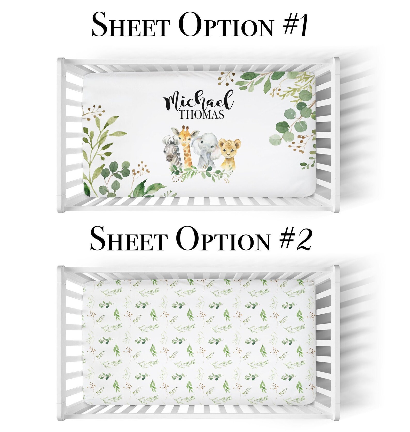 Safari Crib Bedding Set Safari Nursery Safari Animal Baby - Etsy