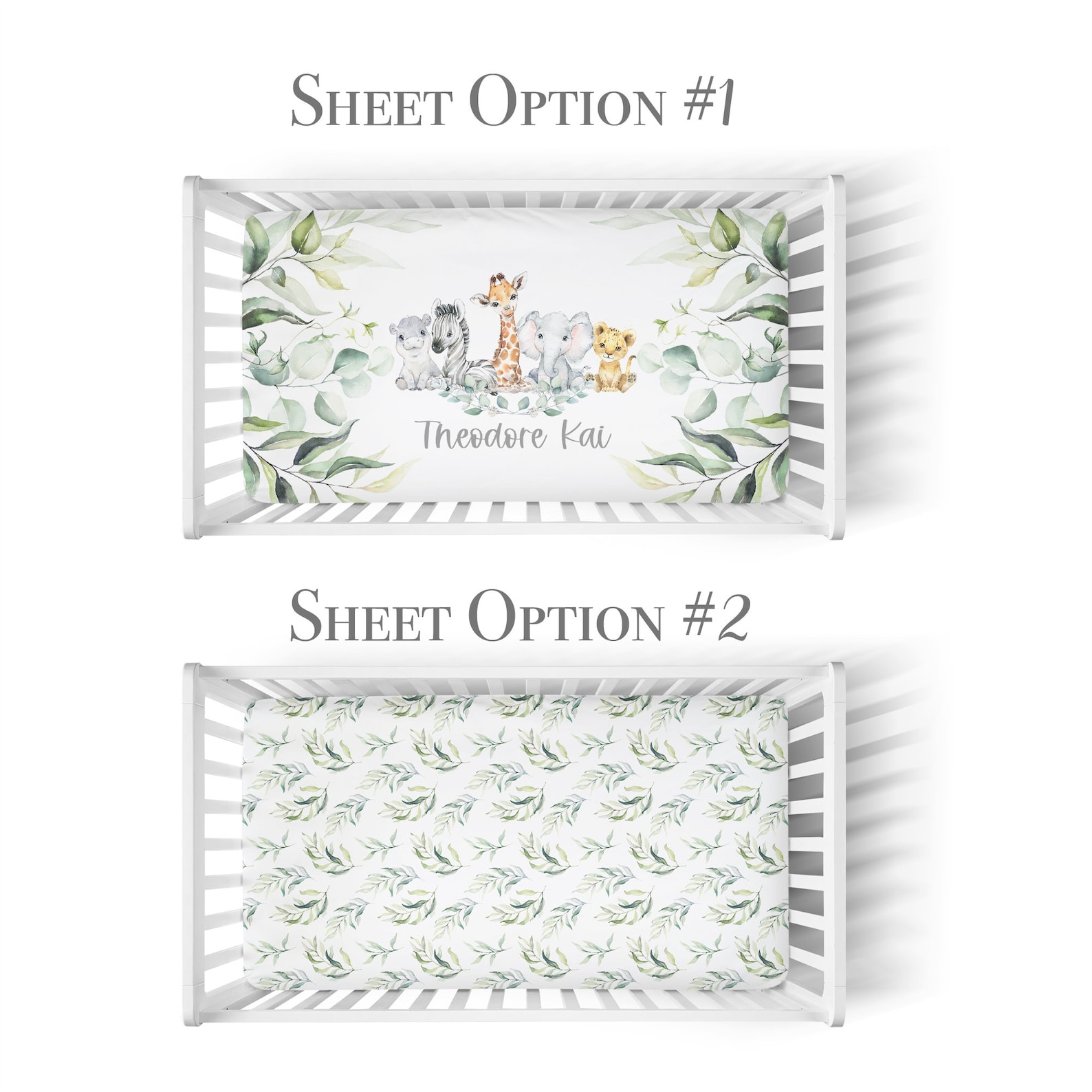 Safari Crib Bedding Set Safari Nursery Safari Animal Baby | Etsy