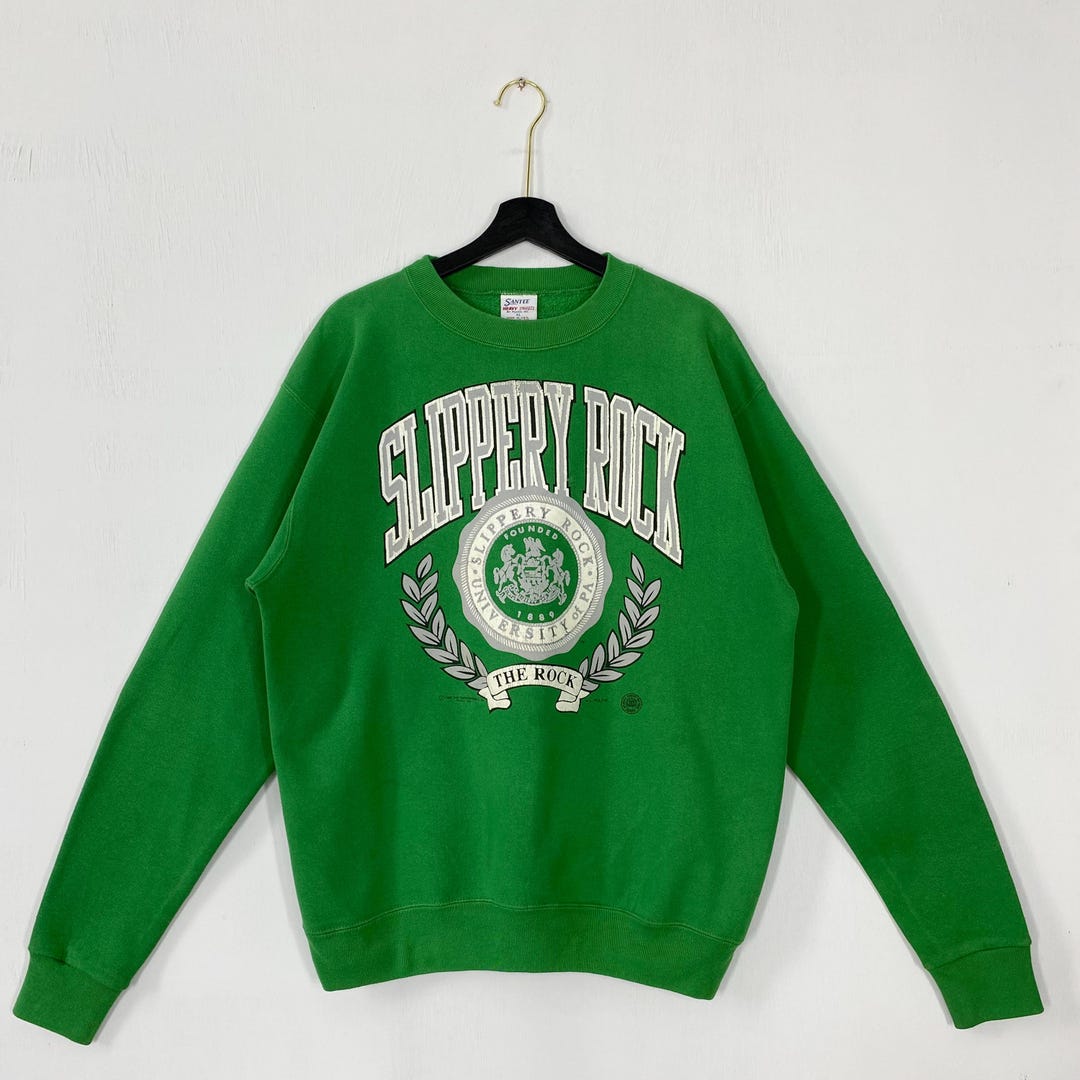 Vintage 90s Slippery Rock University Sweatshirt Slippery Rock Crewneck ...