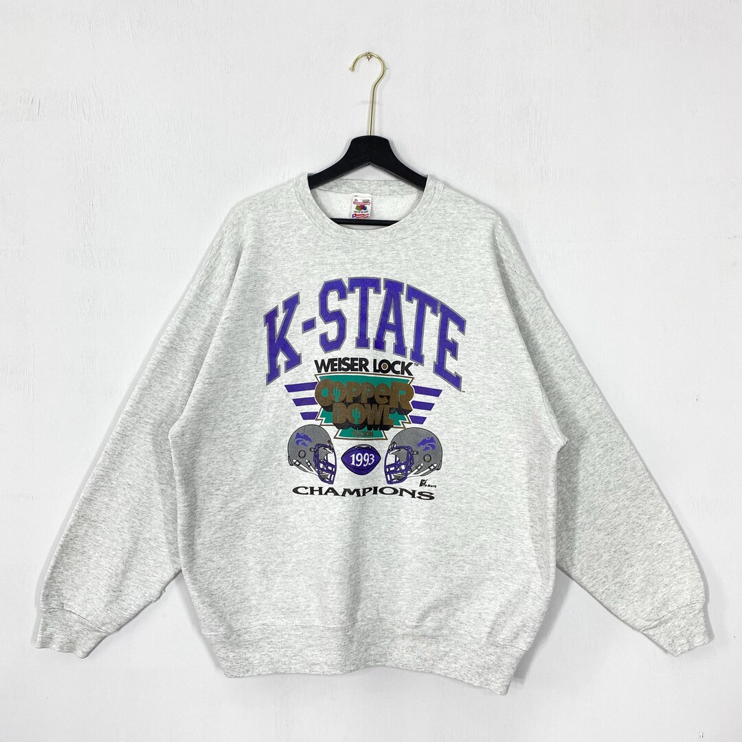 Vintage 90s Kansas State University Sweatshirt Kansas State Crewneck ...