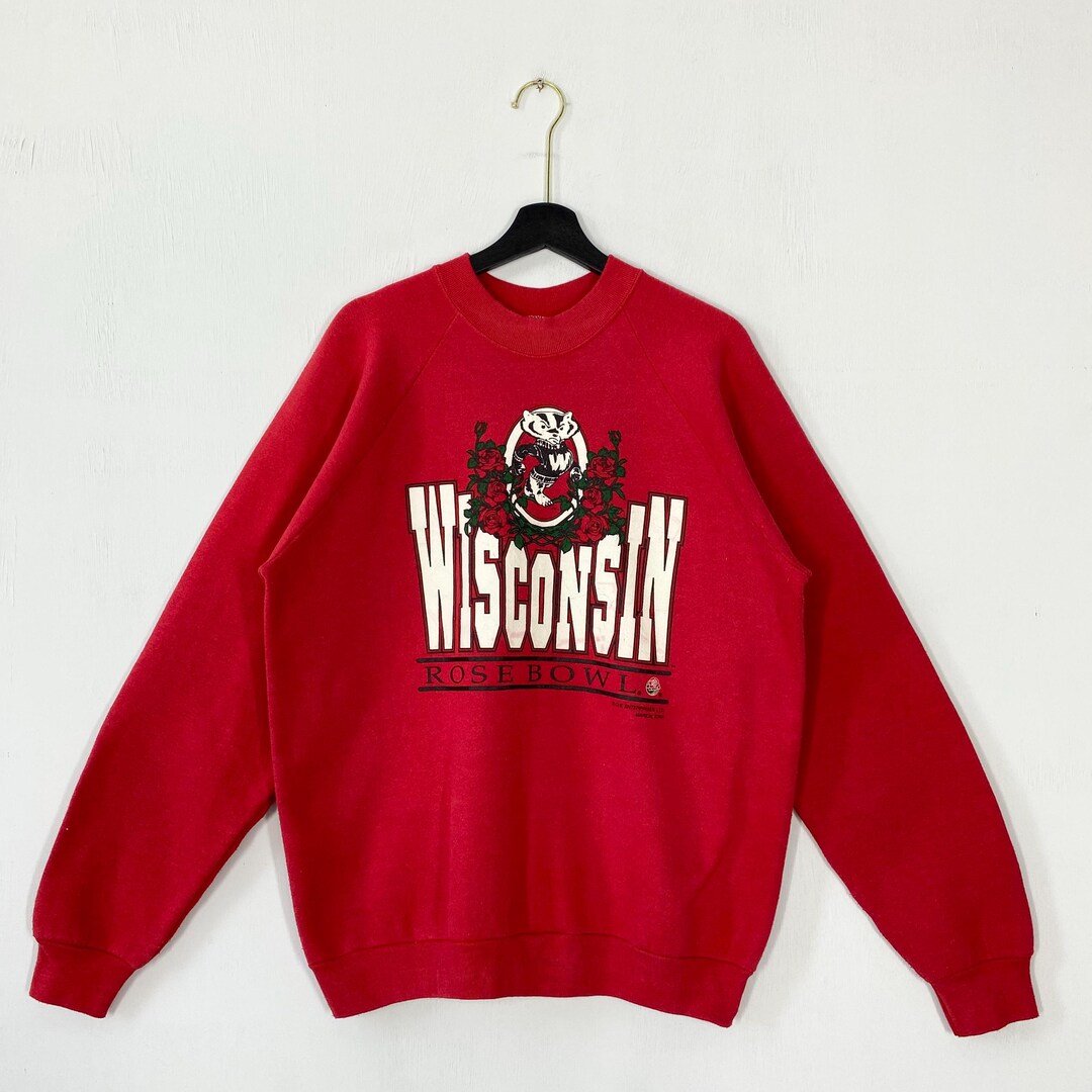 Vintage 90s University Wisconsin Sweatshirt University Wisconsin ...