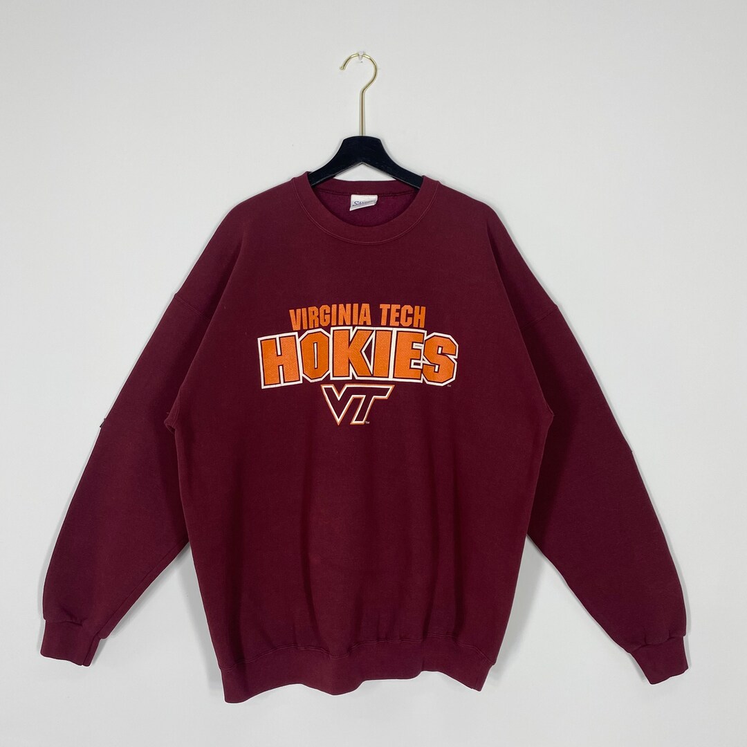 Vintage 90s Virginia Tech Hokies Sweatshirt Virginia Tech Hokies ...