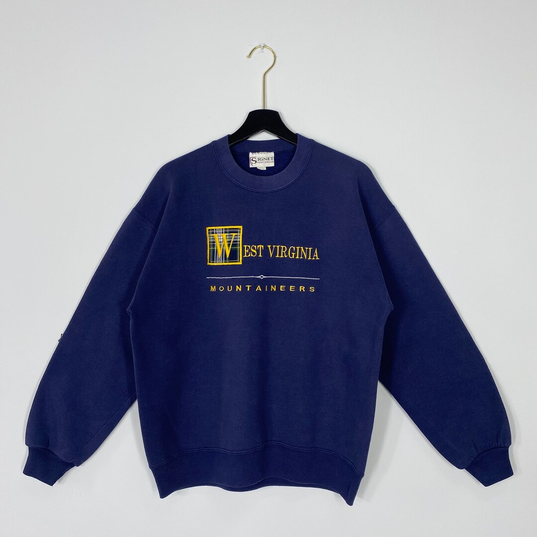 Vintage 90s West Virginia University Sweatshirt West Virginia Crewneck ...