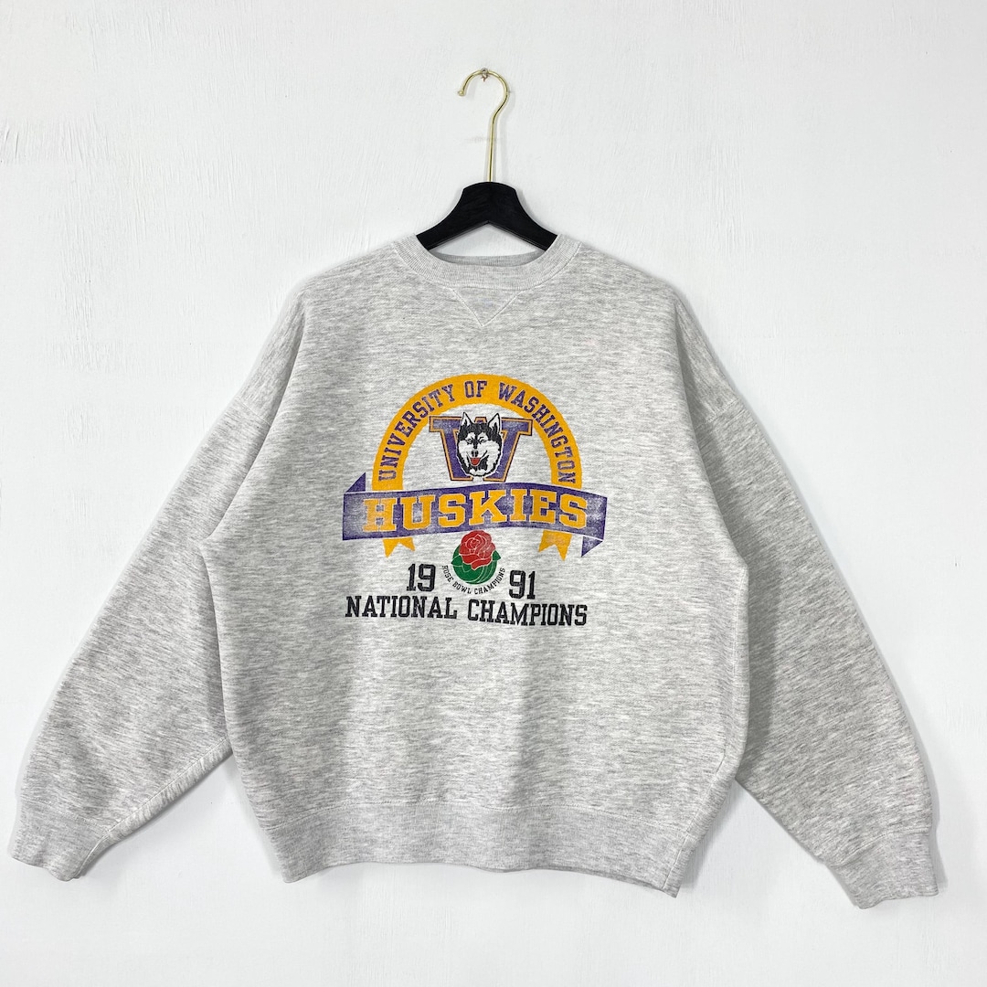 Vintage 90s University Washington Sweatshirt University Washington ...