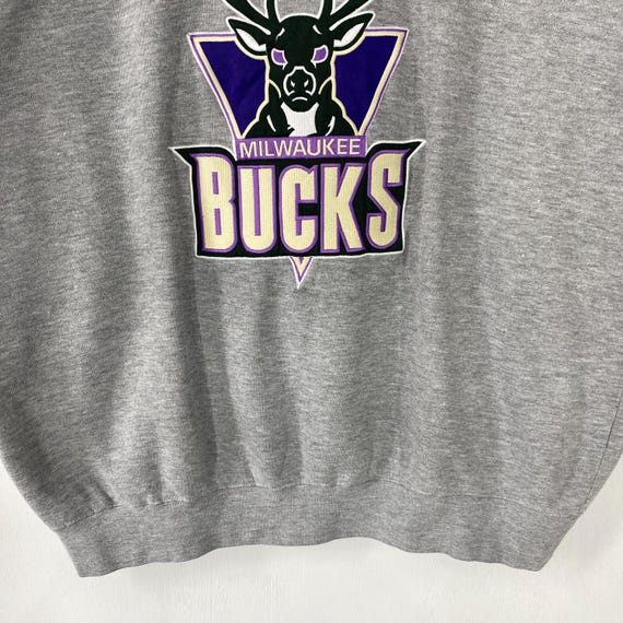 Vintage Milwaukee Bucks Sweatshirt Milwaukee Bucks Cr… - Gem
