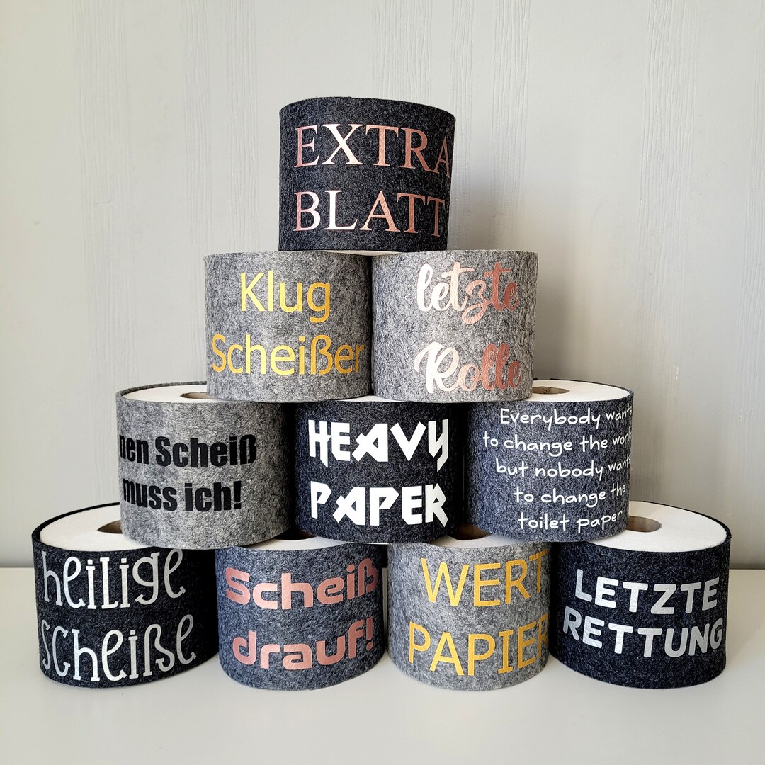 Toilet Paper Banderole Bathroom Decoration Spare Roll Storage Discreet ...