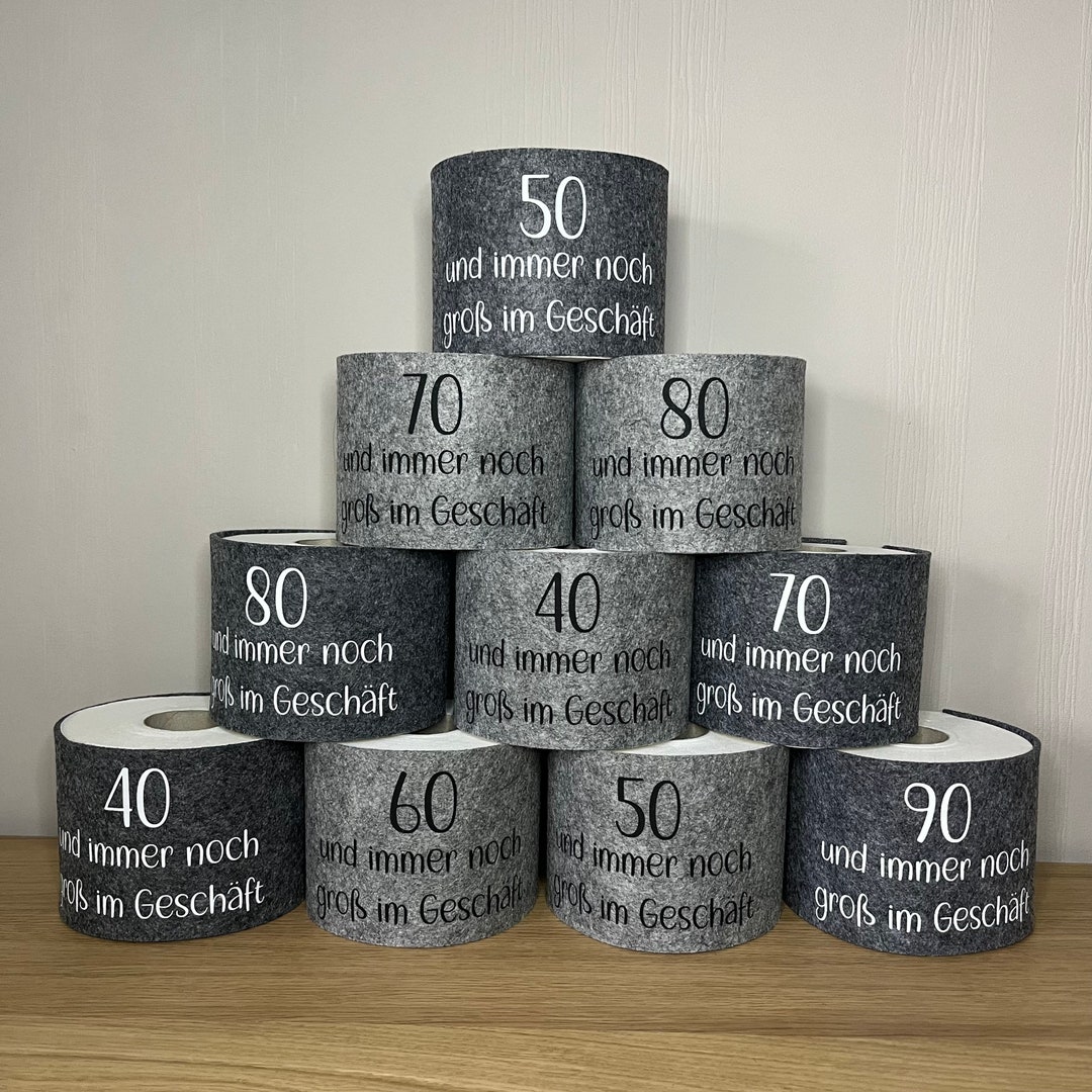 Round Birthday Gift Wrapping Toilet Paper Banderole Decoration Spare ...