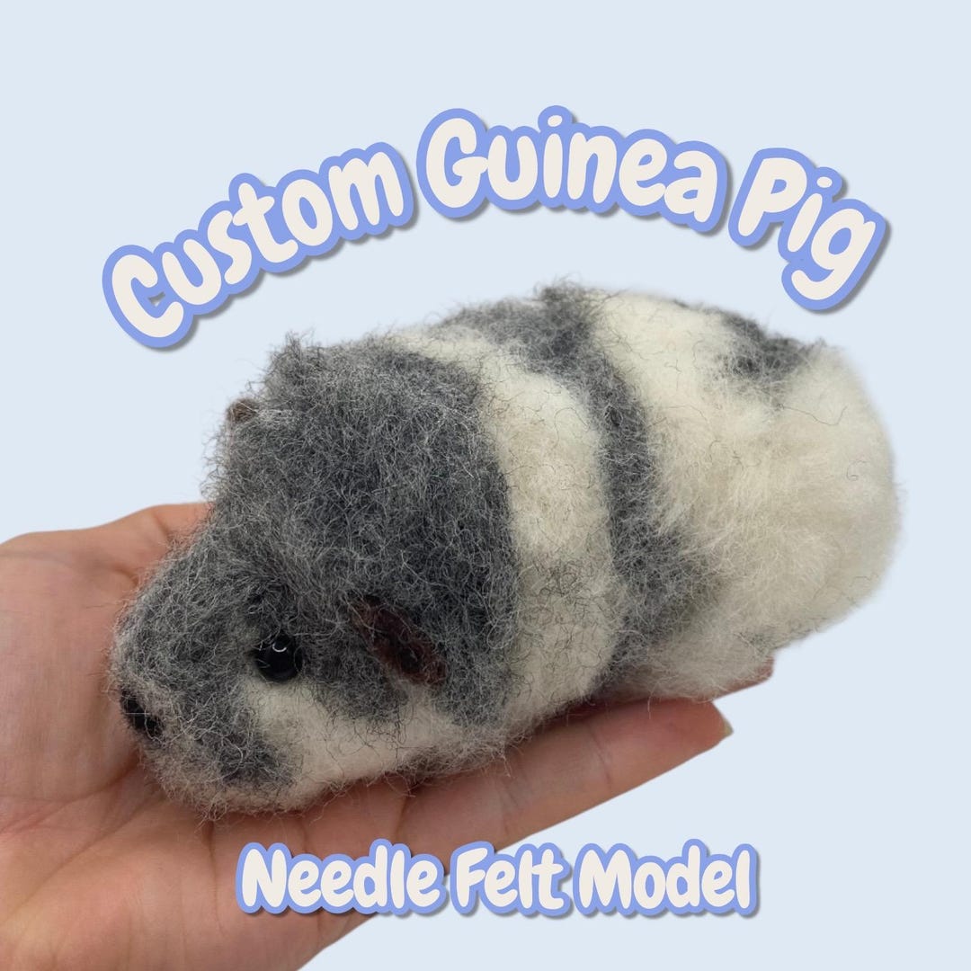 Personalised Needle Felt Guinea Pig - Guinea Pig Model/gift/plush - Etsy