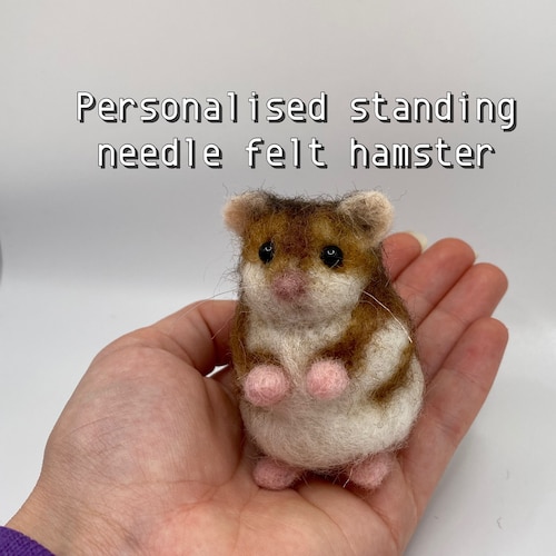 Hamster Felt Toys Needle Wool Animals Sculpture Felted Hamster - Etsy