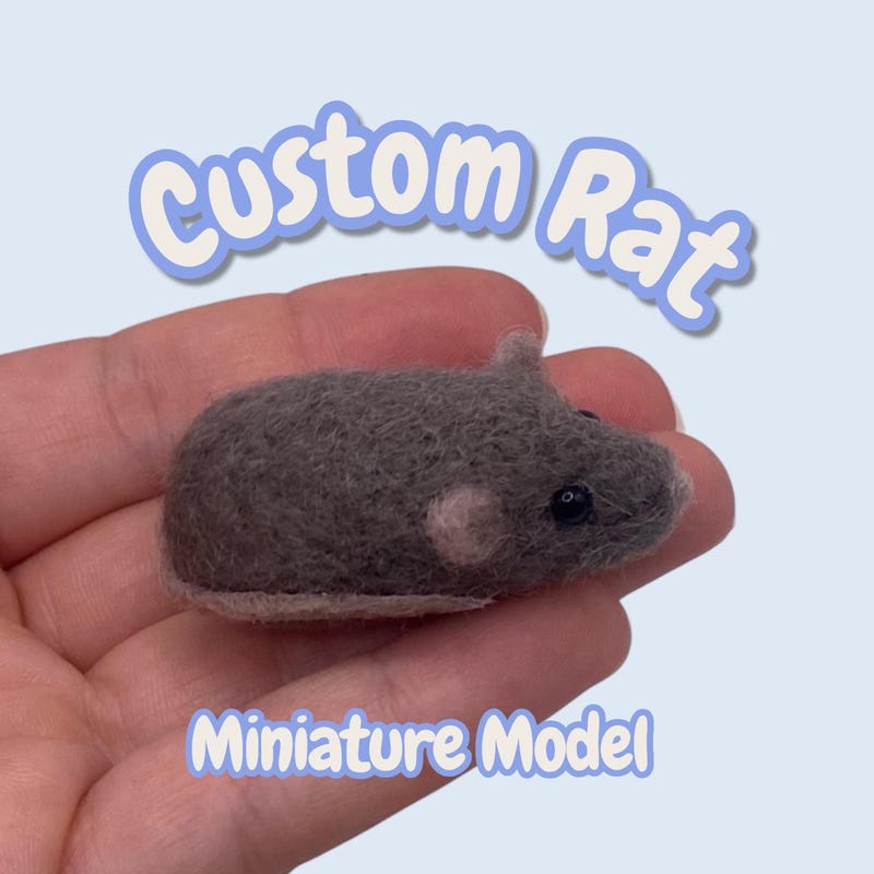 Needle Felted Rat - Etsy