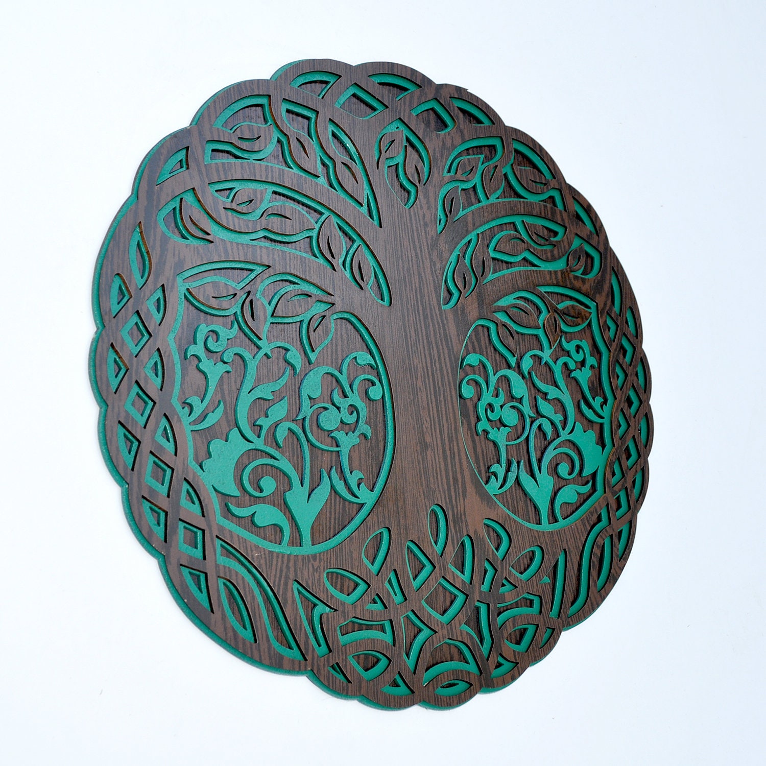 Tree of Life Wood Wall Art Home Wood Wall Decor Wood Lotus - Etsy