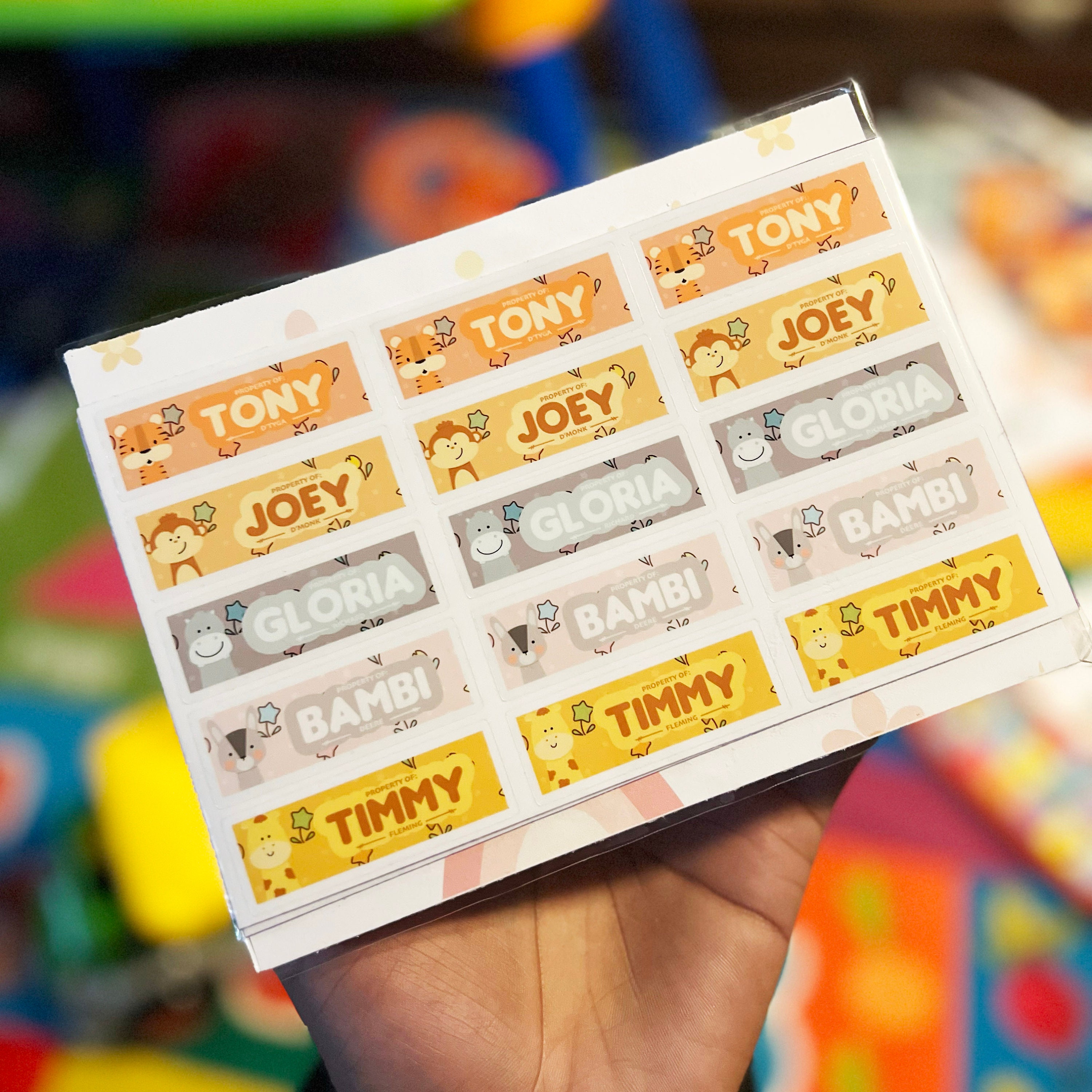 Kids Name Tags Baby Daycare Labels Preschool Cute Labels - Etsy