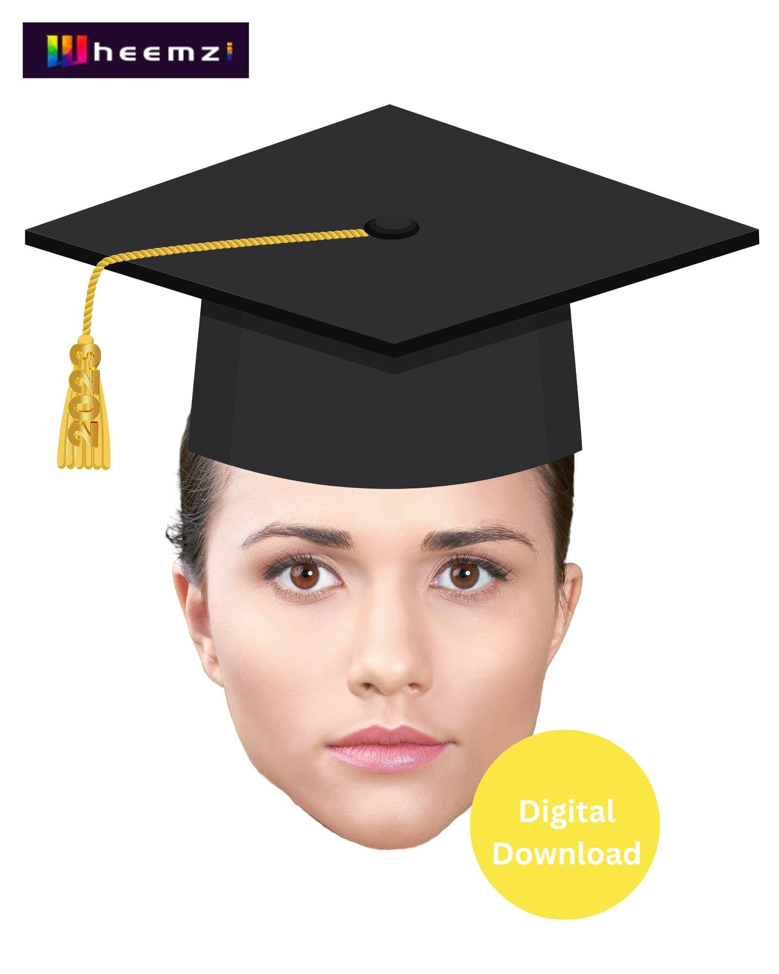 2023 Graduation Face Photo Cupcake and Cake Toppers, Face Banner ...