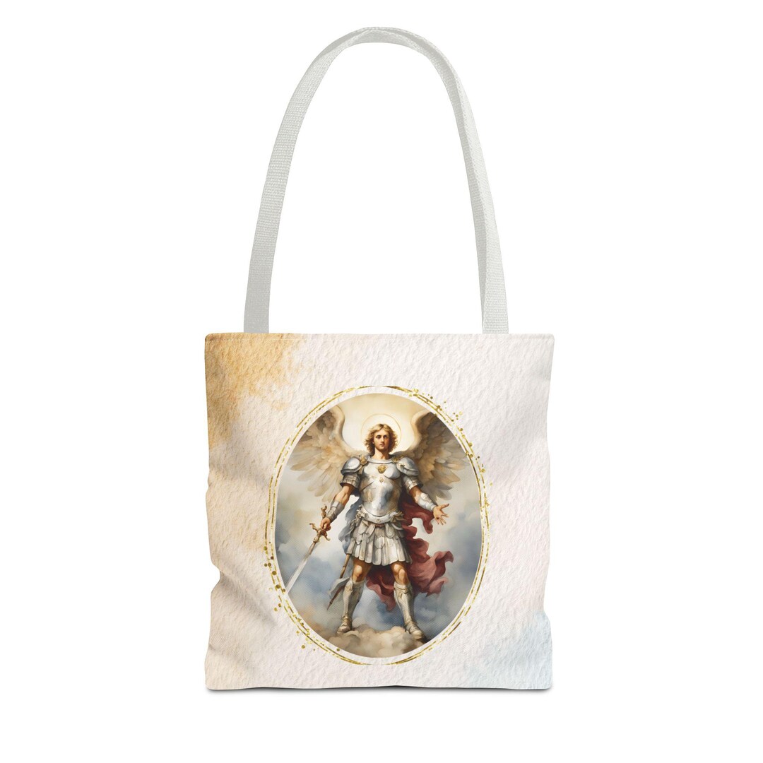 Catholic Saint Michael the Archangel Prayer Tote Bag, Catholic Gift ...