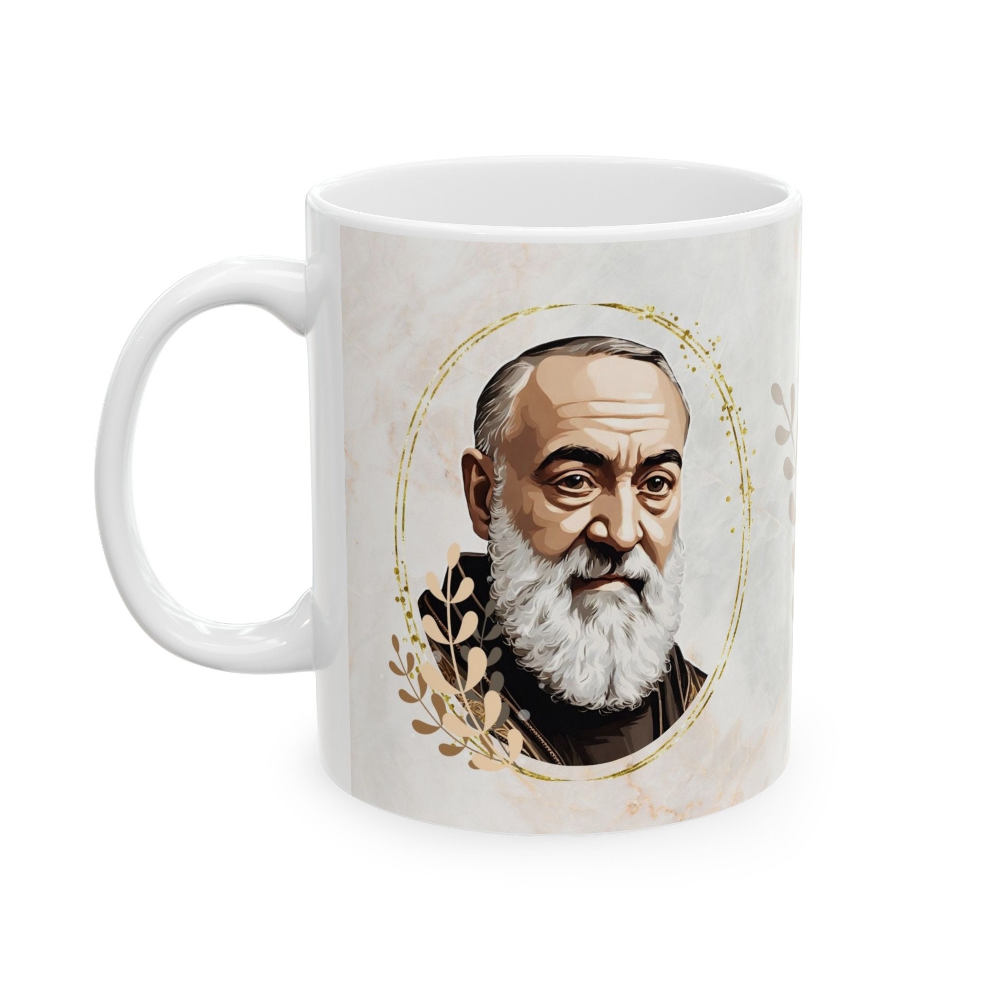 Custom Saint Padre Pio Prayer Mug, Devotional Ceramic Mug, Great Gift ...