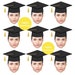 2023 Graduation Face Photo Cupcake and Cake Toppers, Face Banner ...