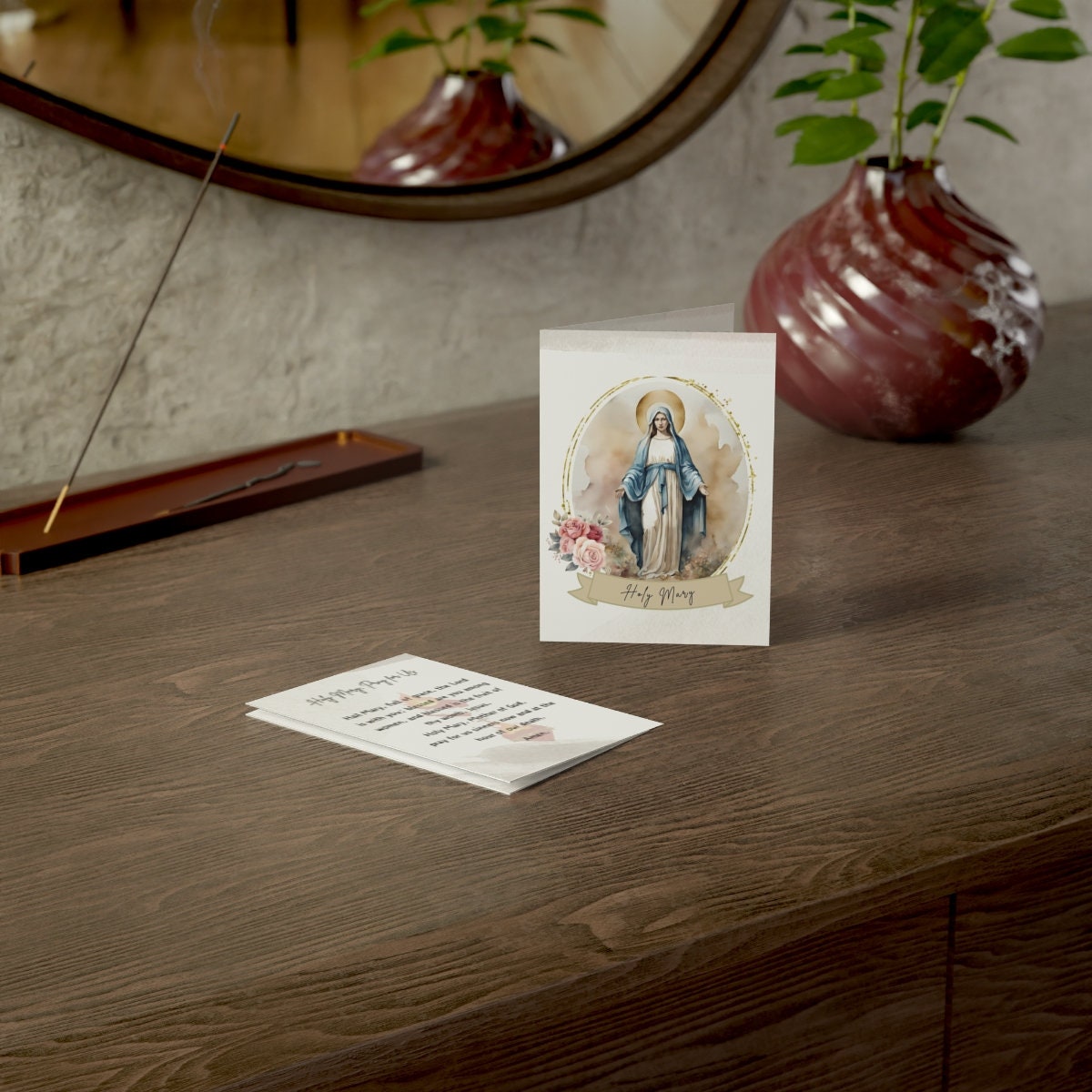 Holy Mary Catholic Prayer Greeting Cards, Miraculous Mary Greeting ...