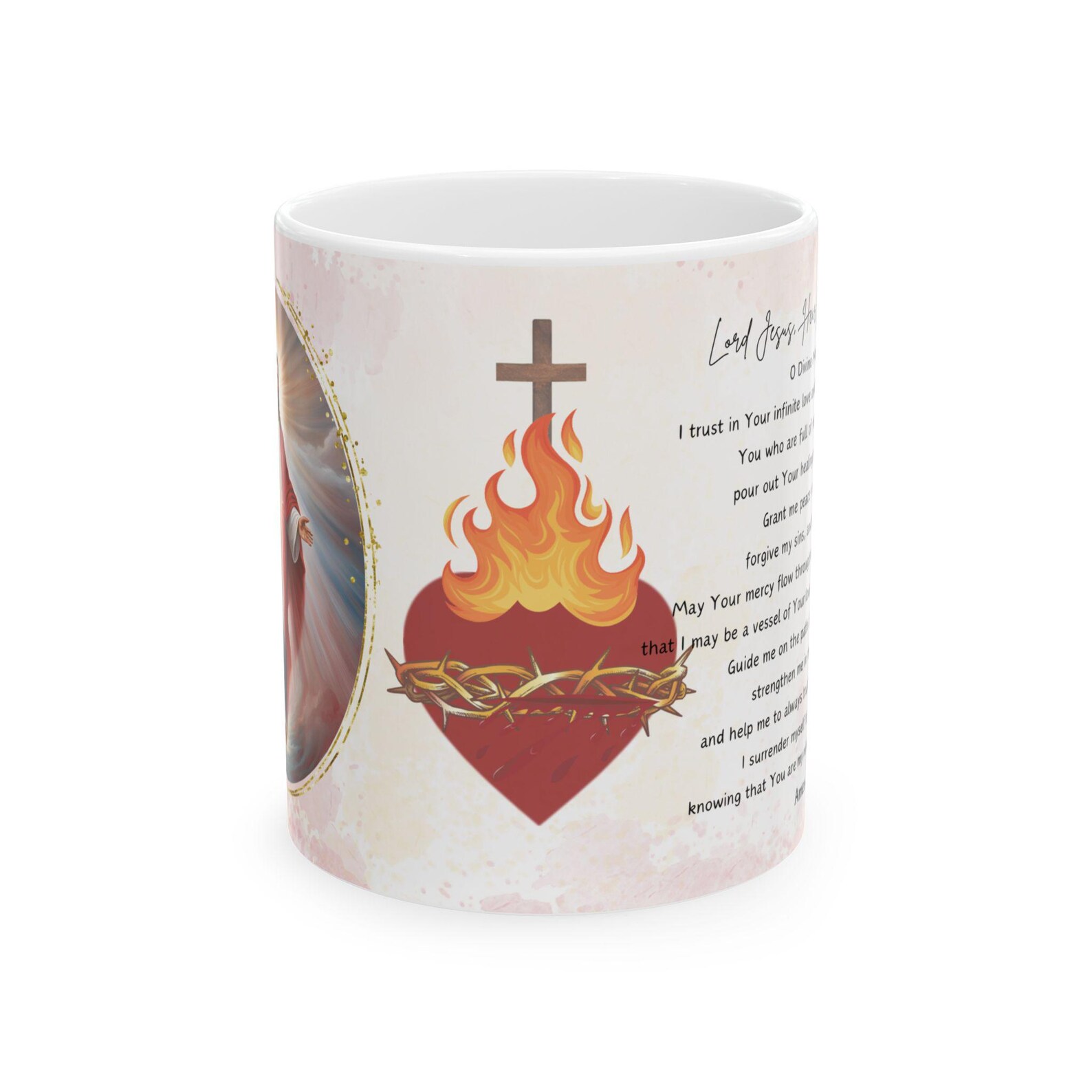 Custom Divine Mercy Coffee Cup, Catholic Gift, Religious Mug, Christian ...