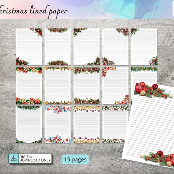 Lined Paper - Etsy