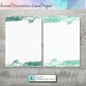 Printable Stationary, Printable Lined Paper,printable Writing Paper ...