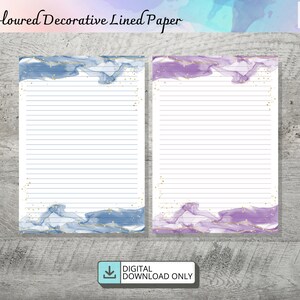 Printable Stationary, Printable Lined Paper,printable Writing Paper ...