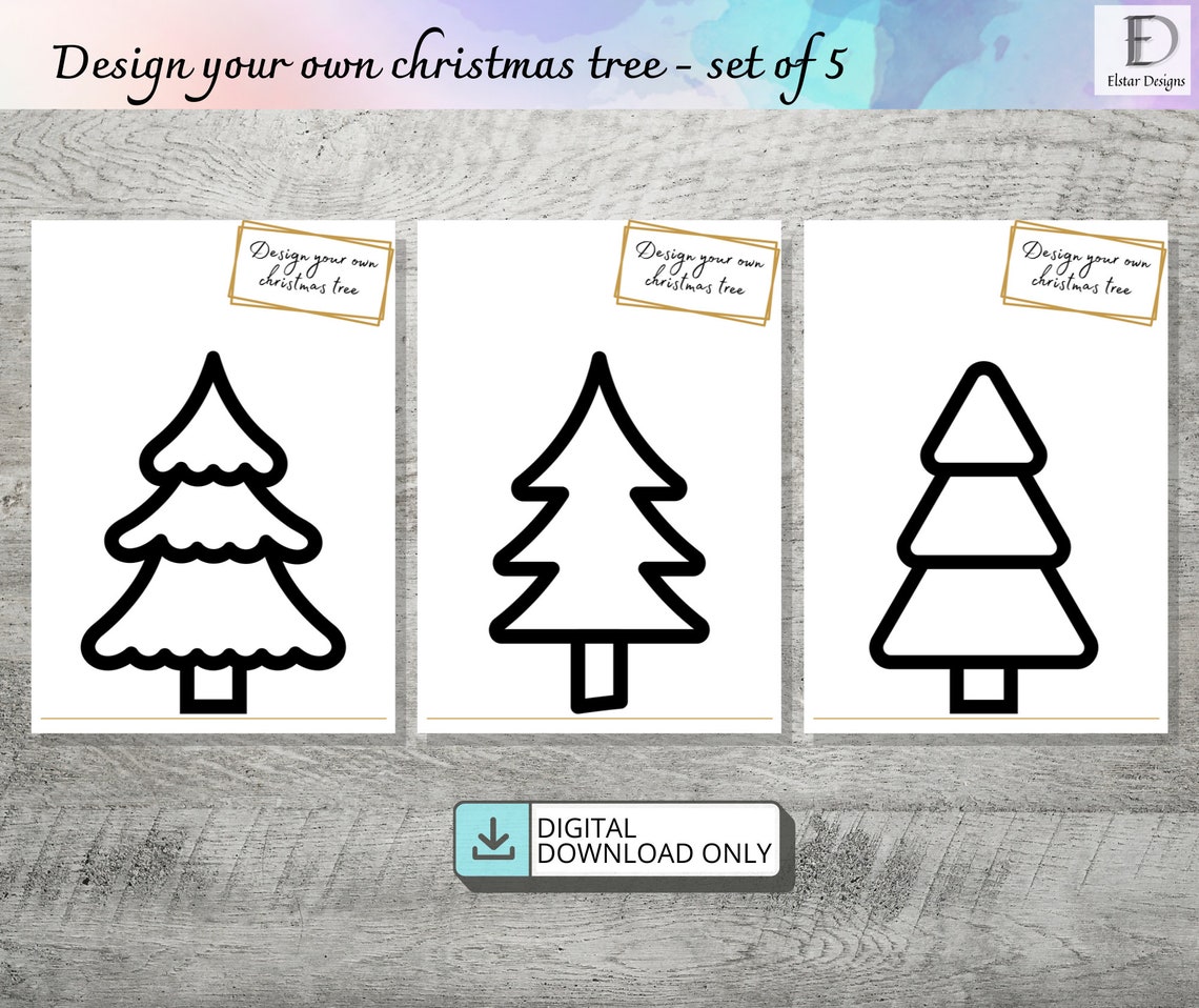 Preschool Printables Christmas, Design Your Own Christmas Tree ...