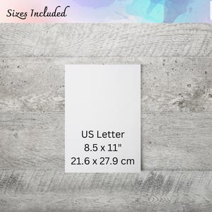 Printable Stationery, US Letter Size, Floral Lined Paper, Printable ...