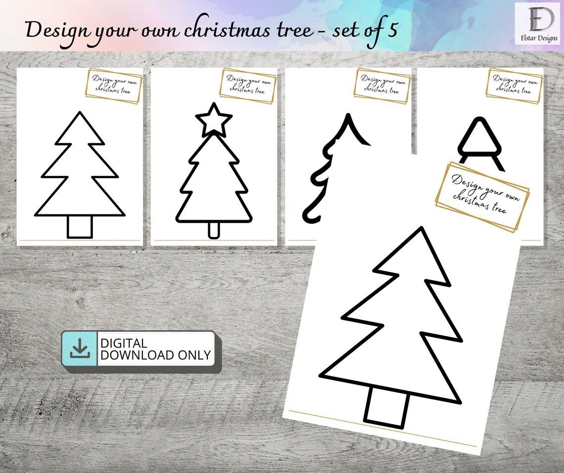 Preschool Printables Christmas, Design Your Own Christmas Tree ...