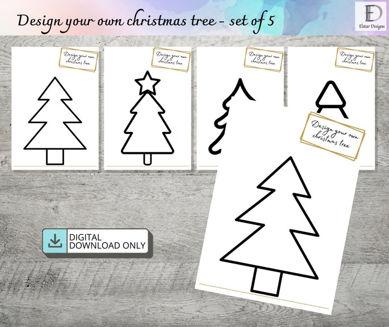 Preschool Printables Christmas, Design Your Own Christmas Tree ...