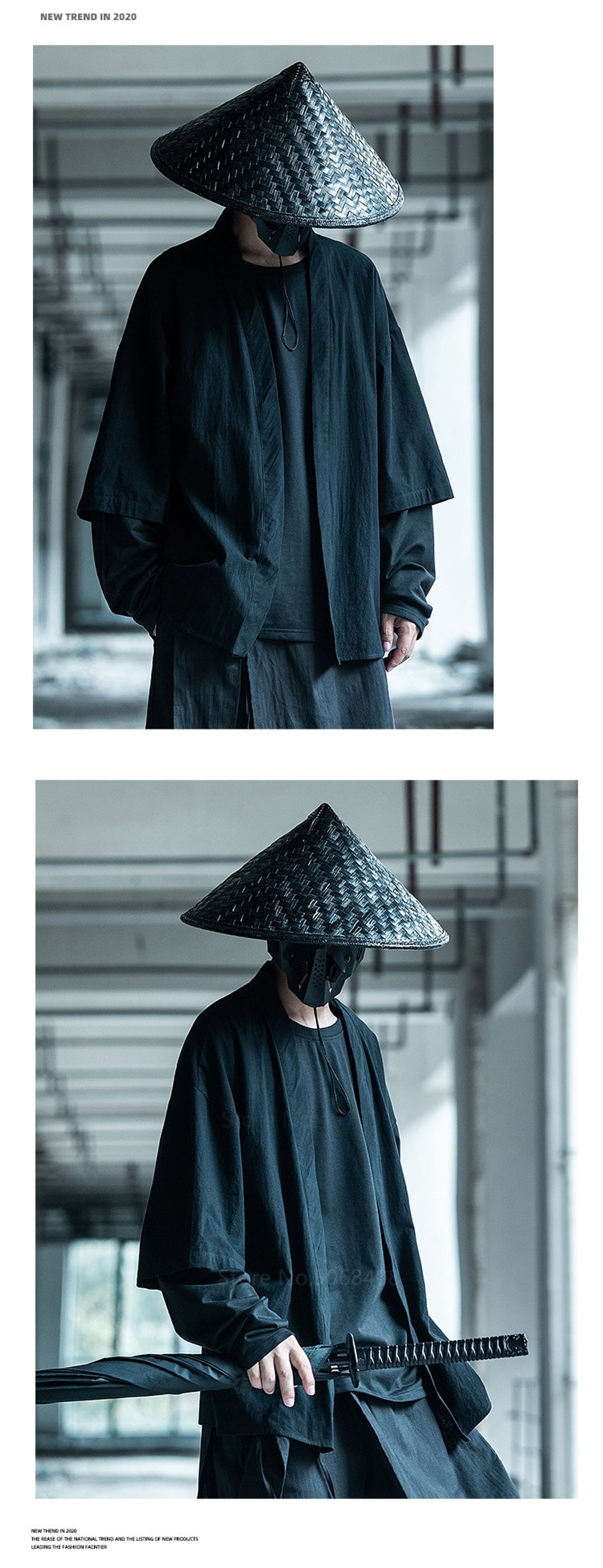 HAORI HAKAMA SET japanese Traditional Kimono Cardigan - Etsy