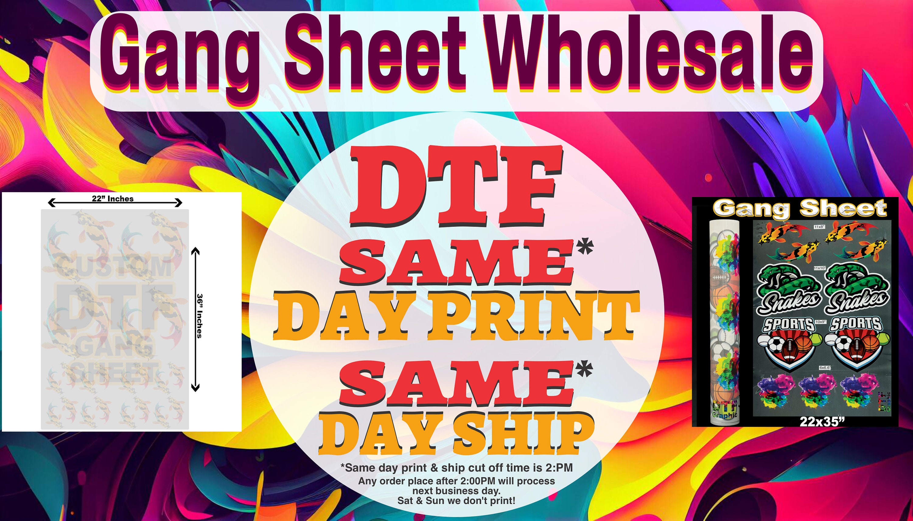 Custom DTF Gang Sheet - Etsy