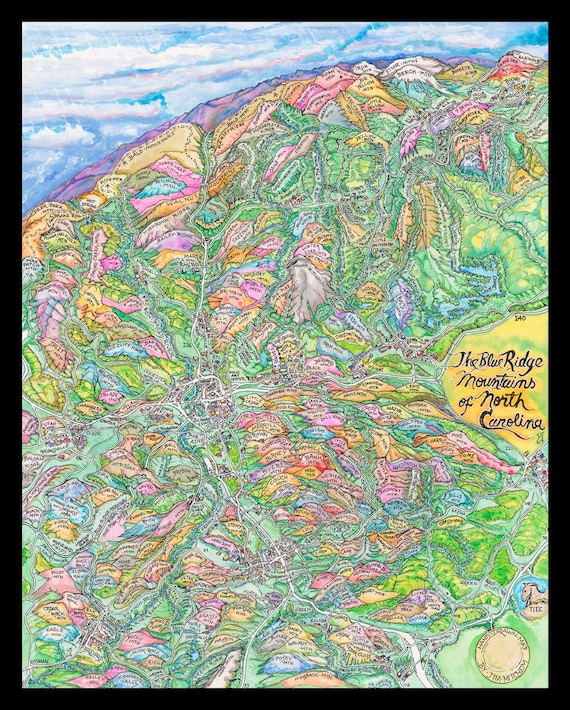 Blue Ridge Parkway Topographic Map