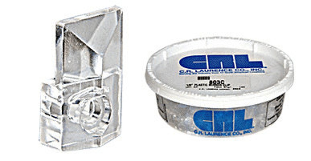 CRL 1/8" Square Beveled Clear Plastic Mirror Clip 803C 100 Pack - Etsy