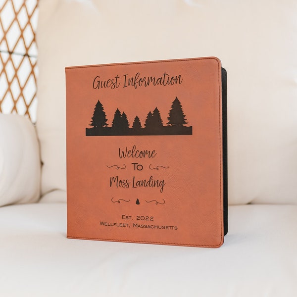 Personalised Guest Information Binder - Etsy