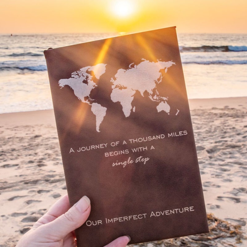 World Map Journal - Etsy