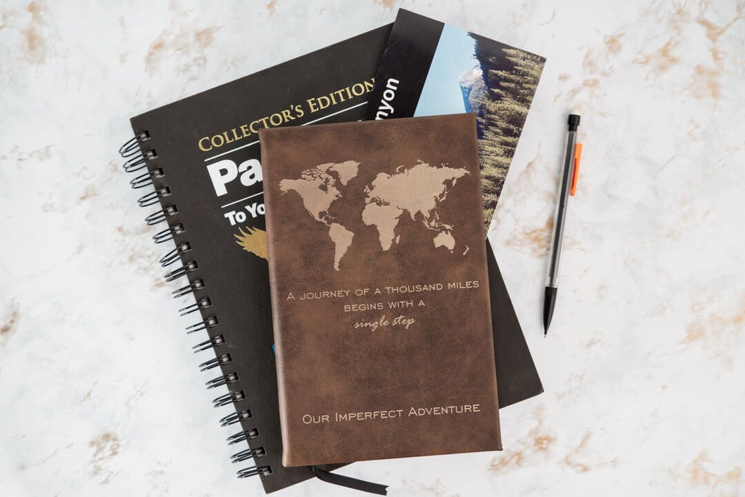 Travel Journal, Personalized World Travel Journal, World Map Journal ...