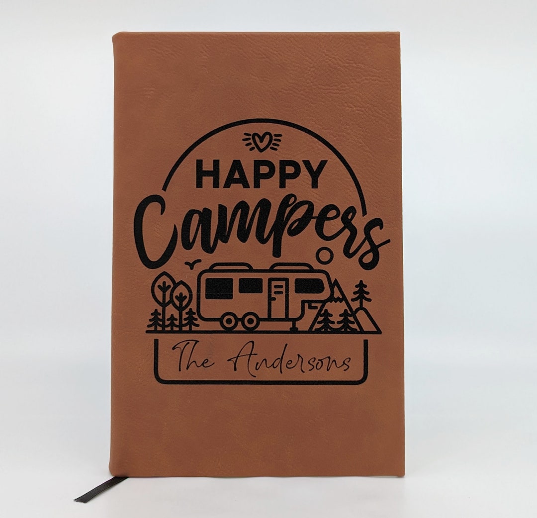 Personalized Camper Journal happy Camper RV Journal - Etsy